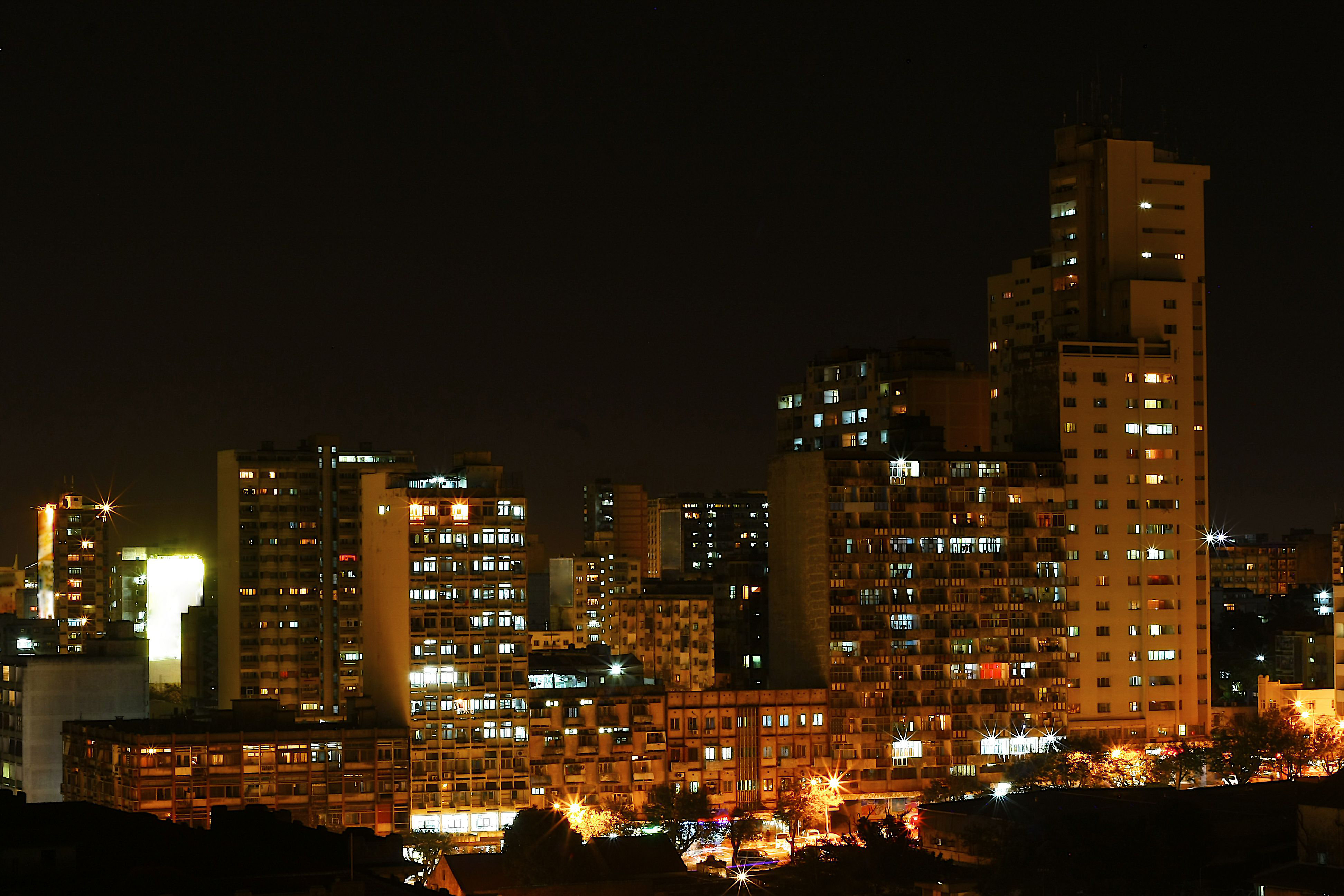 Ebern Designs Scurio Maputo By Night by - Wrapped Canvas Photograph | Wayfair